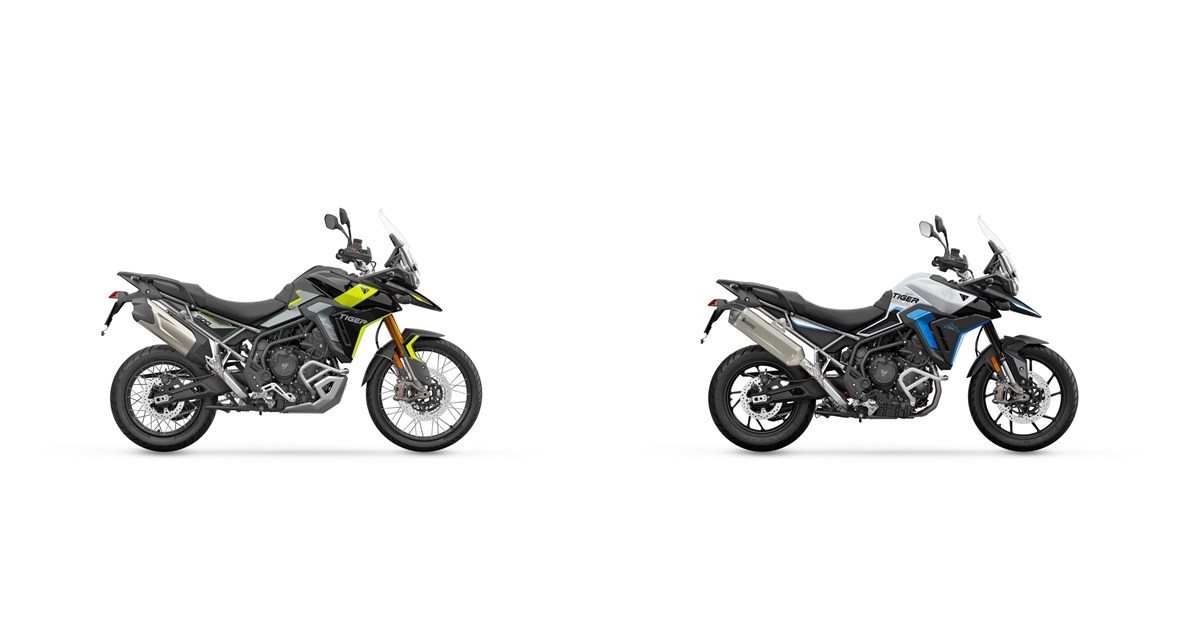 Motorrad Vergleich Triumph Tiger 900 Rally Pro 2026 vs. Triumph Tiger ...