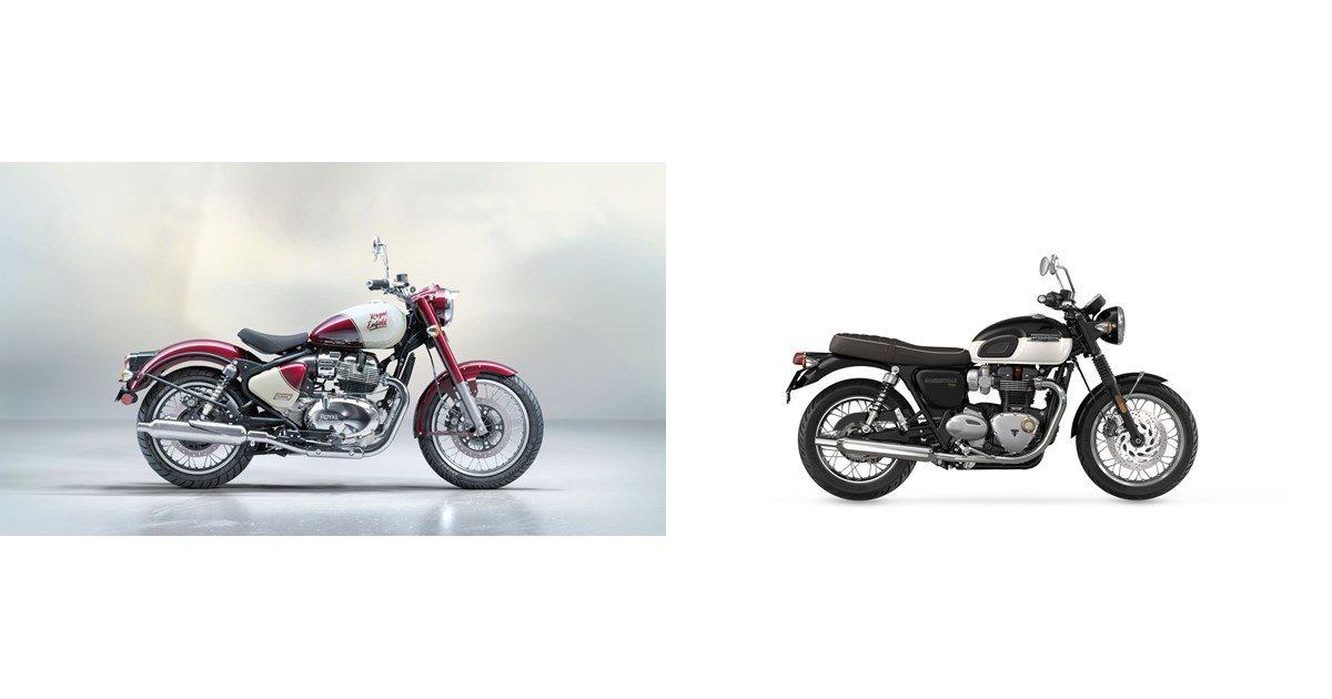 Motorrad Vergleich Royal Enfield Classic 650 2025 vs. Triumph ...