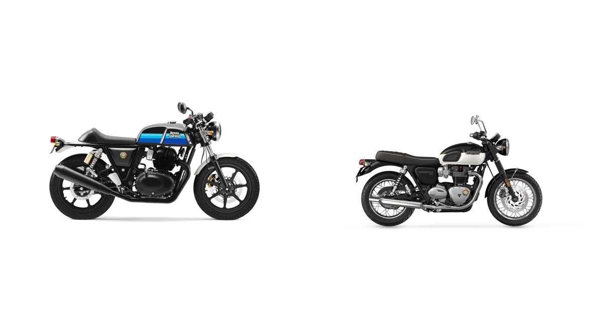 Comparaison des motos Royal Enfield Continental GT 650 2025 VS. Triumph ...