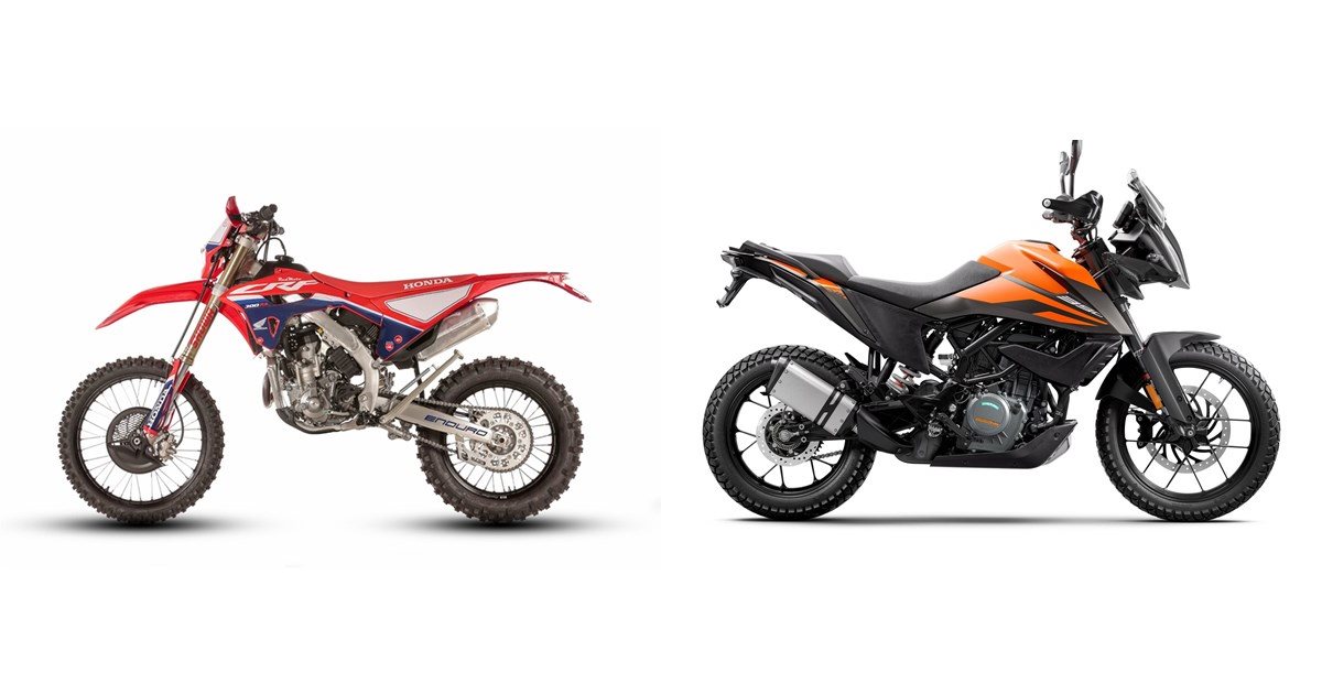 Red Moto CRF 300RX Enduro 2022 vs KTM 390 Adventure 2021