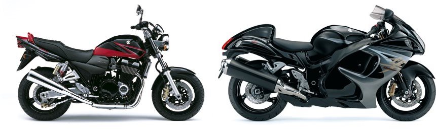 Motorrad Vergleich Suzuki GSX 1400 2005 vs. Suzuki Hayabusa 2014
