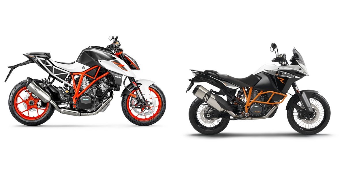 KTM 1290 Super Duke R 2018 vs KTM 1190 Adventure R 2016