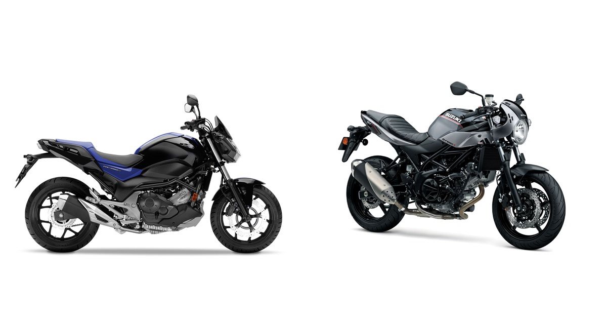 Honda NC750S 2020 vs Suzuki SV650X 2019