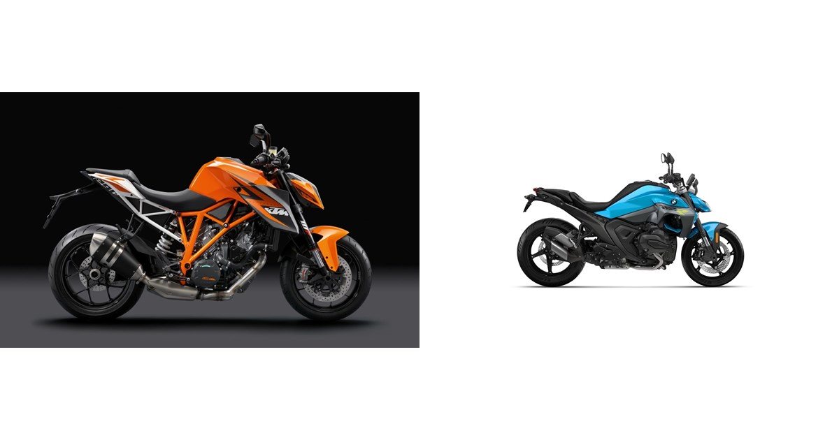 KTM 1290 Super Duke R 2014 vs BMW R 1300 R 2025