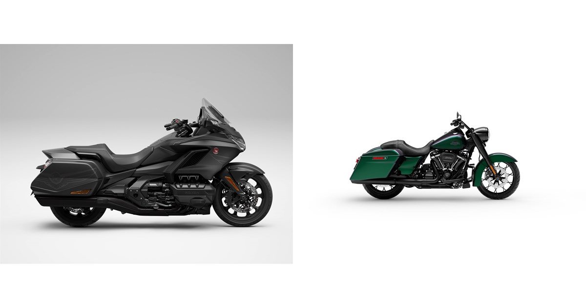 Honda GL 1800 Goldwing DCT 2025 vs Harley-Davidson Touring Road King ...