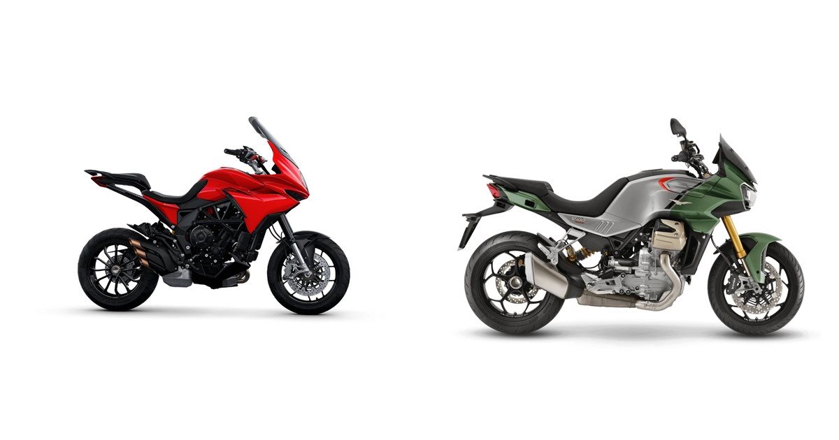 MV Agusta Turismo Veloce 800 Rosso 2023 vs Moto Guzzi V100 Mandello S 2025