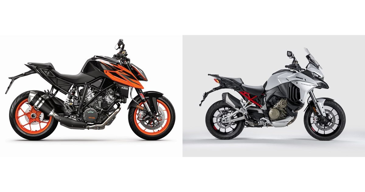 KTM 1290 Super Duke R 2019 vs Ducati Multistrada V4 S 2022