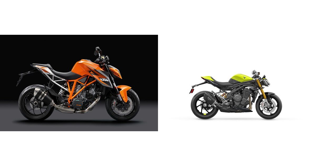 KTM 1290 Super Duke R 2014 vs Triumph Speed Triple 1200 RX 2025