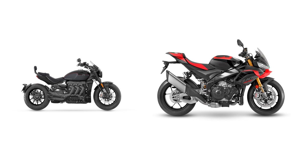 Triumph Rocket 3 Storm GT 2025 vs Aprilia Tuono V4 1100 Factory 2025