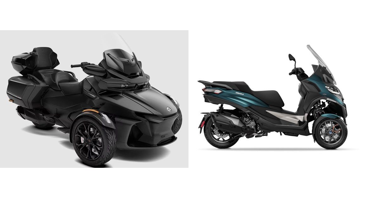 Can-Am Spyder RT Limited 2024 vs Piaggio MP3 530 HPE Exclusive 2023