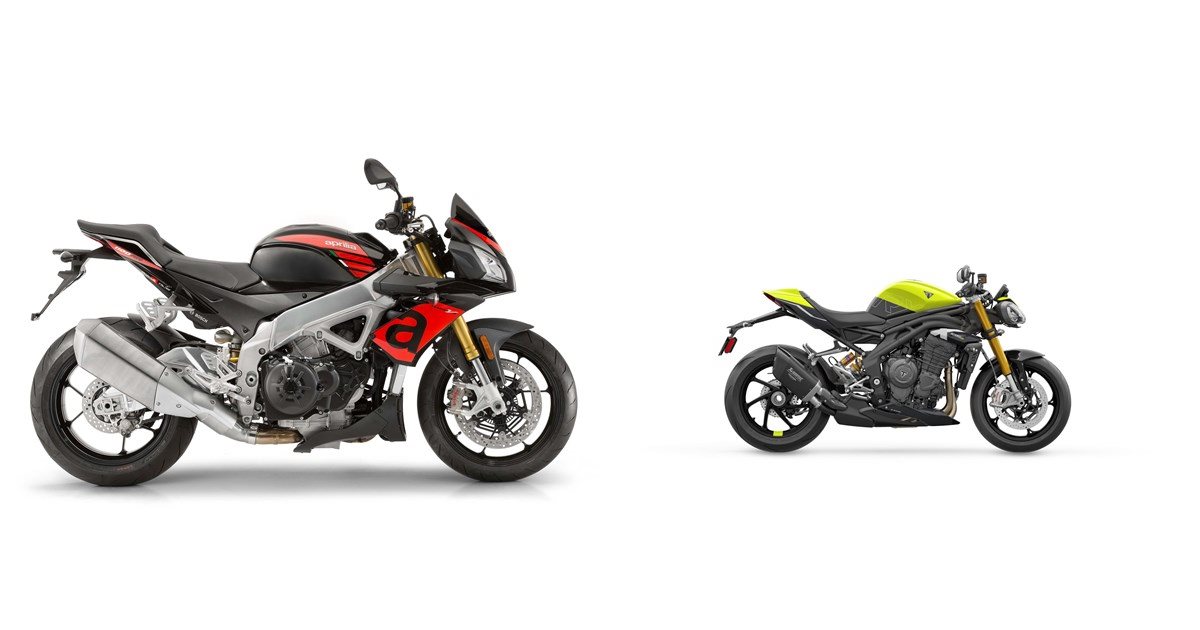Aprilia Tuono V4 1100 RR 2017 vs Triumph Speed Triple 1200 RX 2025