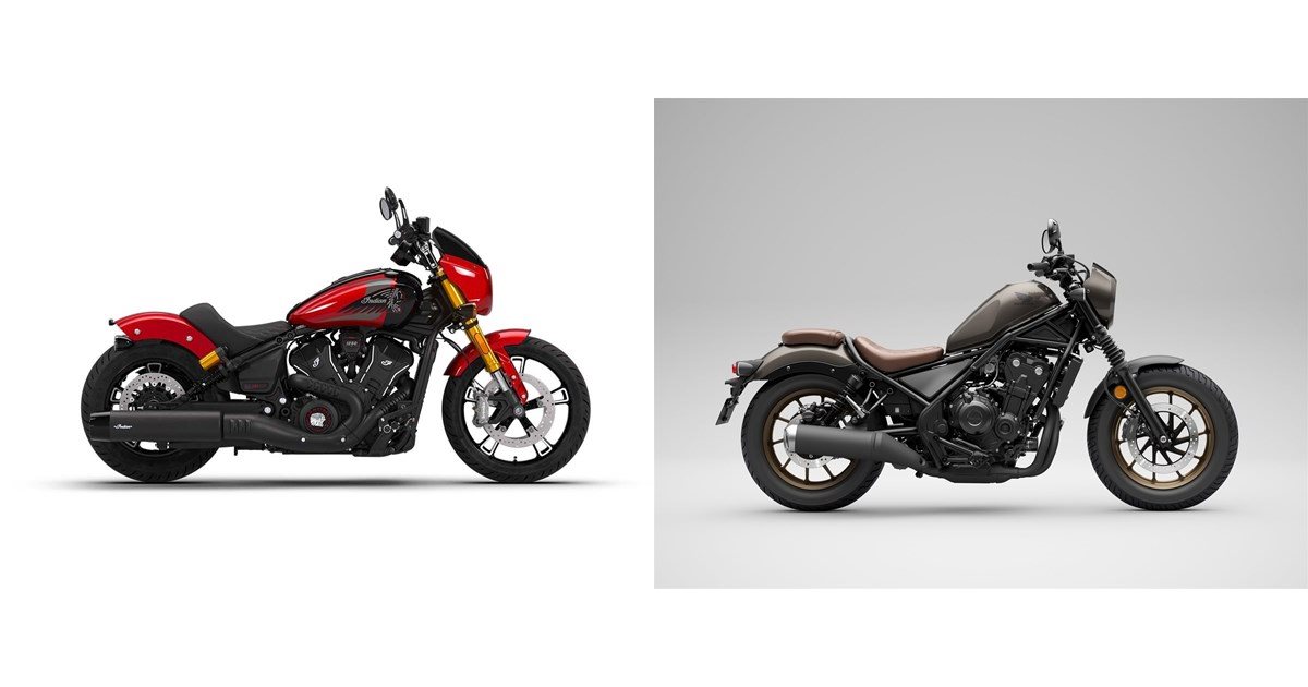 Indian 101 Scout 2026 vs Honda CMX500 Rebel S 2023
