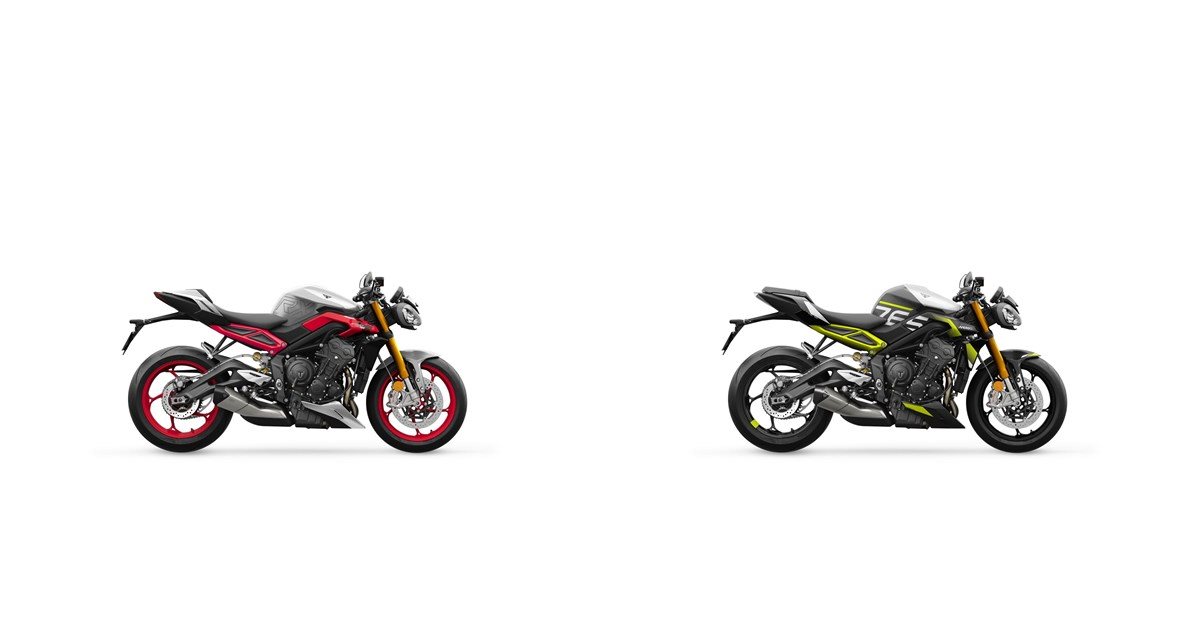 Comparaison des motos Triumph Street Triple 765 RX 2026 VS. Triumph ...