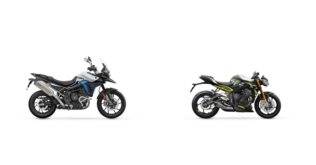 Triumph Tiger 900 Alpine Edition 2026 vs Triumph Street Triple 765 ...