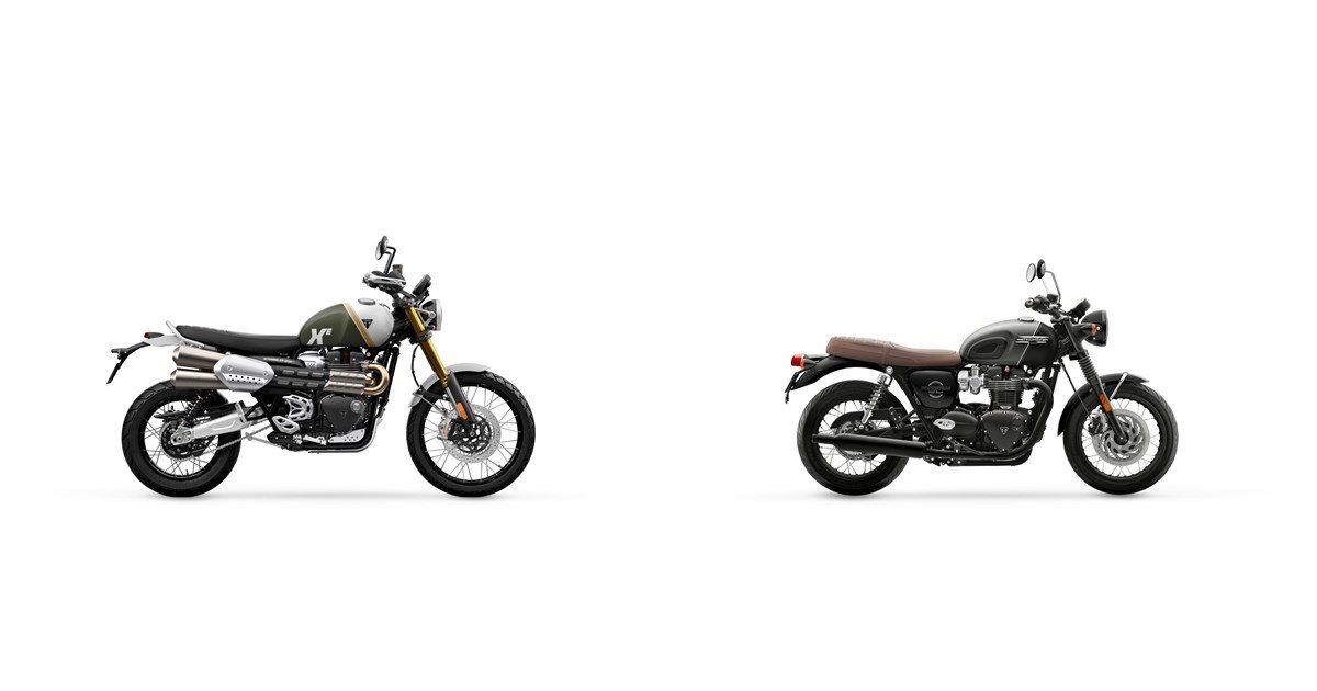 Triumph Scrambler 1200 XE 2026 vs Triumph Bonneville T120 Black 2026
