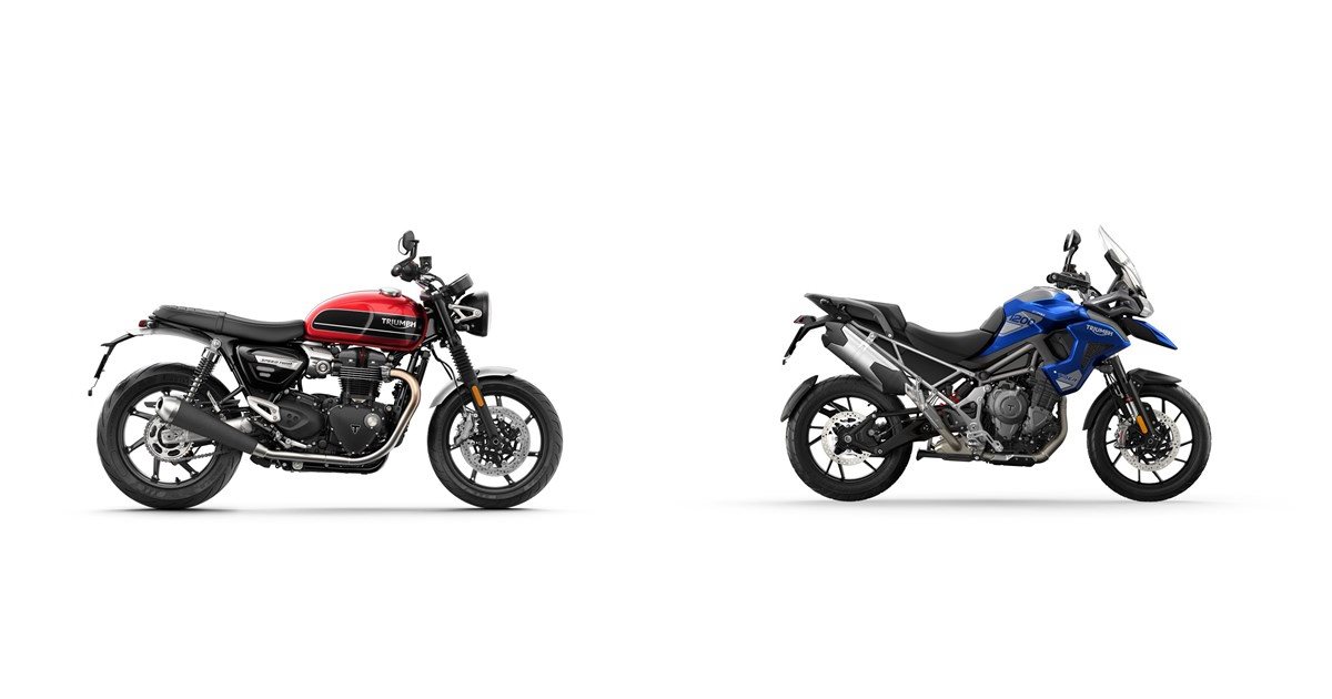 Motorrad Vergleich Triumph Speed Twin 1200 2019 vs. Triumph Tiger 1200 ...