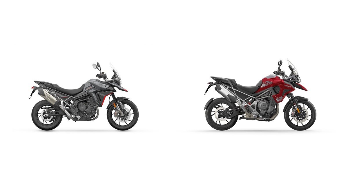 Motorrad Vergleich Triumph Tiger 900 GT Pro 2026 vs. Triumph Tiger 1200 ...