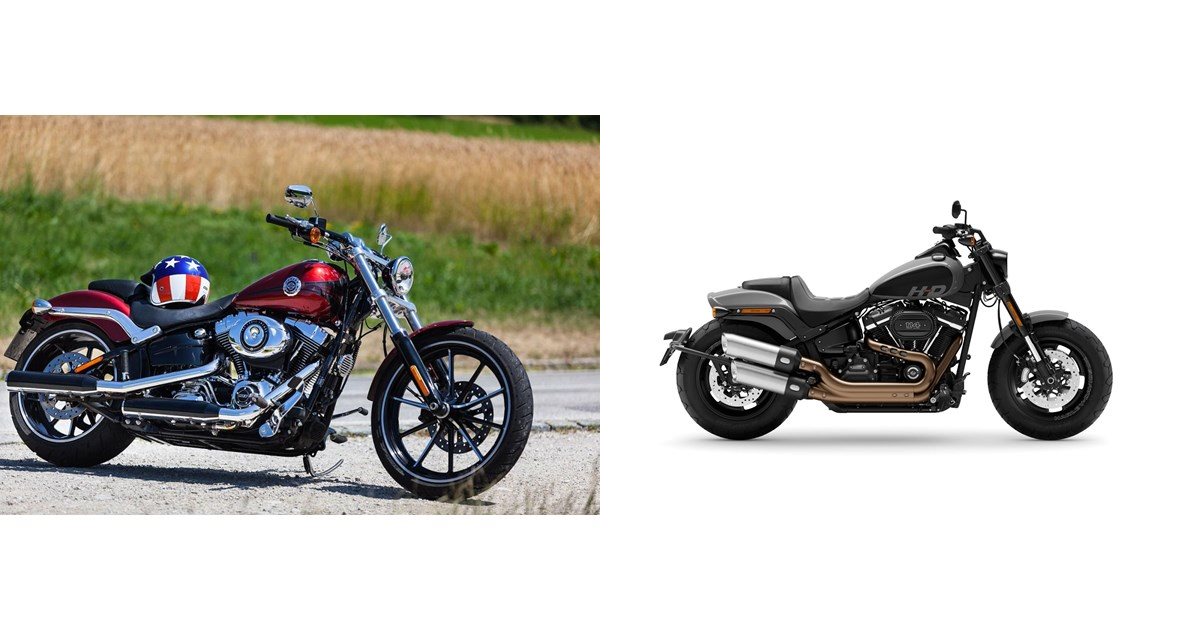 Motorrad Vergleich Harley-Davidson Softail Breakout FXSB 2013 vs ...