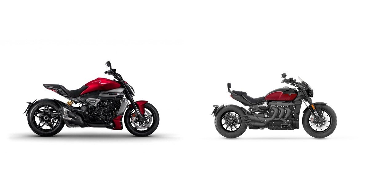 Ducati XDiavel V4 2026 vs Triumph Rocket 3 Storm GT 2026