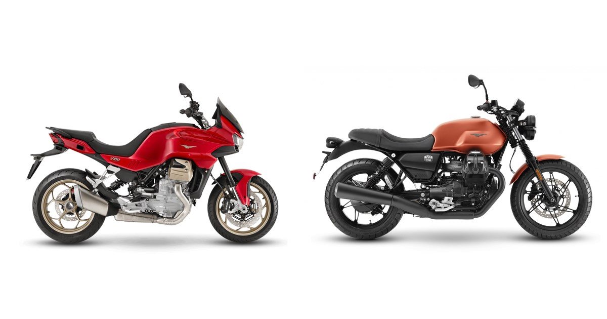 Motorrad Vergleich Moto Guzzi V100 Mandello 2025 vs. Moto Guzzi V7 ...
