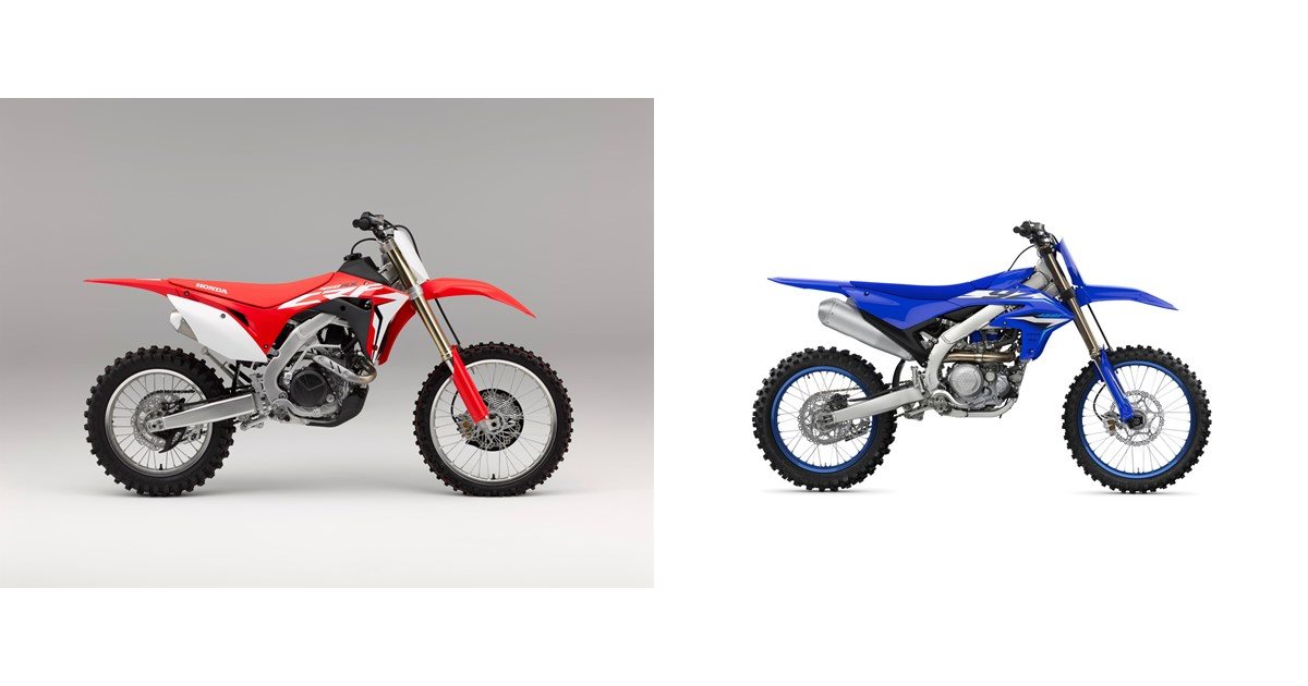 Motorrad Vergleich Honda CRF 450 RX 2017 vs. Yamaha YZ450F 2026