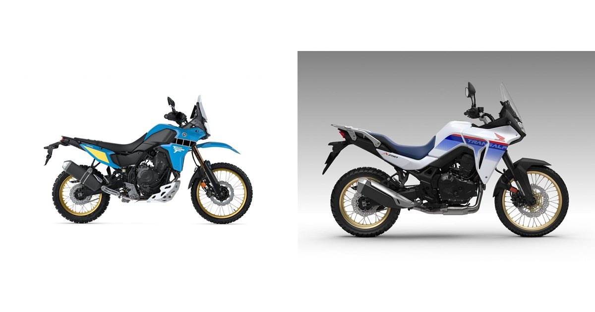 Confronto tra moto Yamaha Tenere 700 Rally 2025 VS. Honda XL750 ...