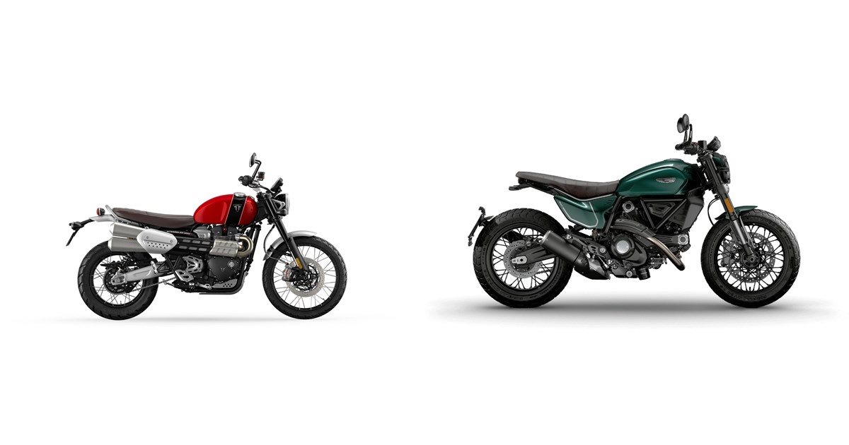 Triumph Scrambler 1200 XC 2023 vs Ducati Scrambler Nightshift 2026
