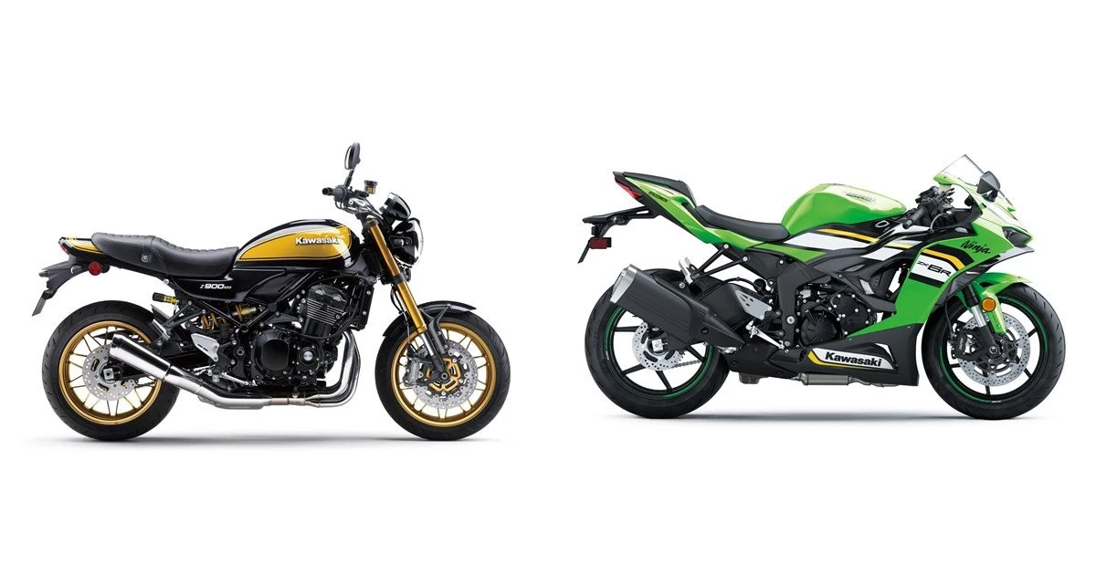 Kawasaki Z900 RS SE 2022 vs Kawasaki Ninja ZX-6R 2025