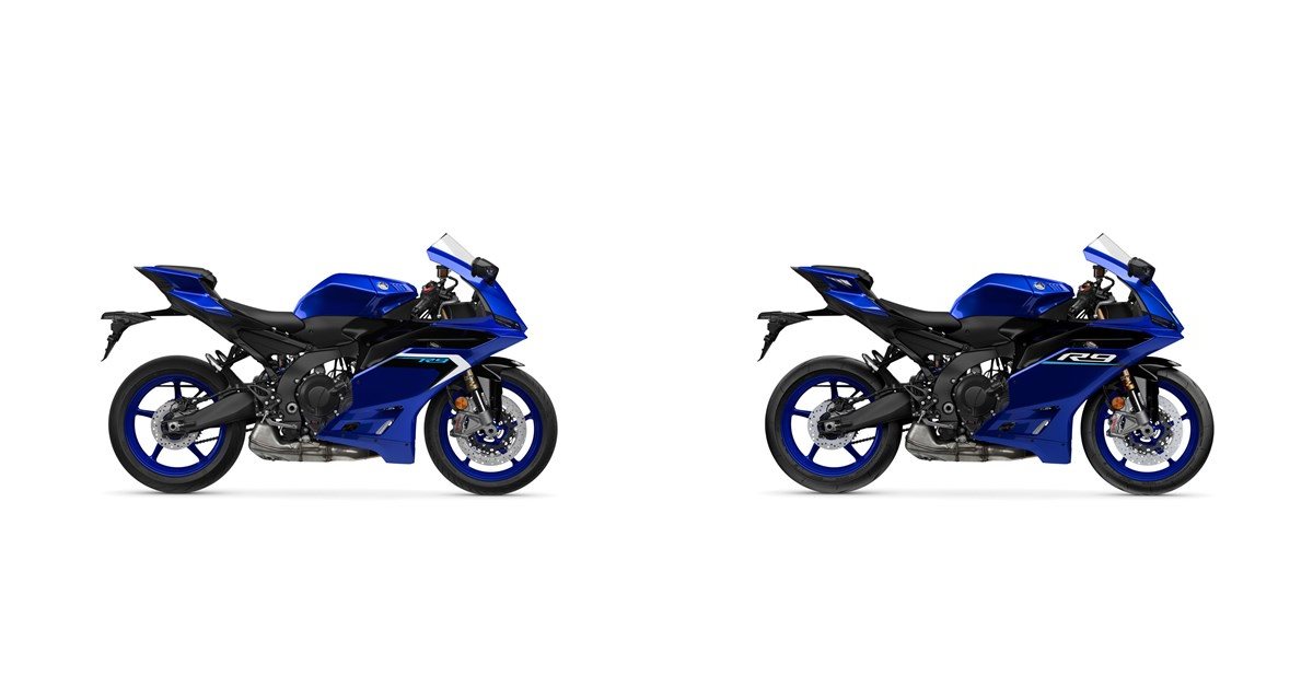 Motorrad Vergleich Yamaha R9 2025 vs. Yamaha R9 35kW 2026