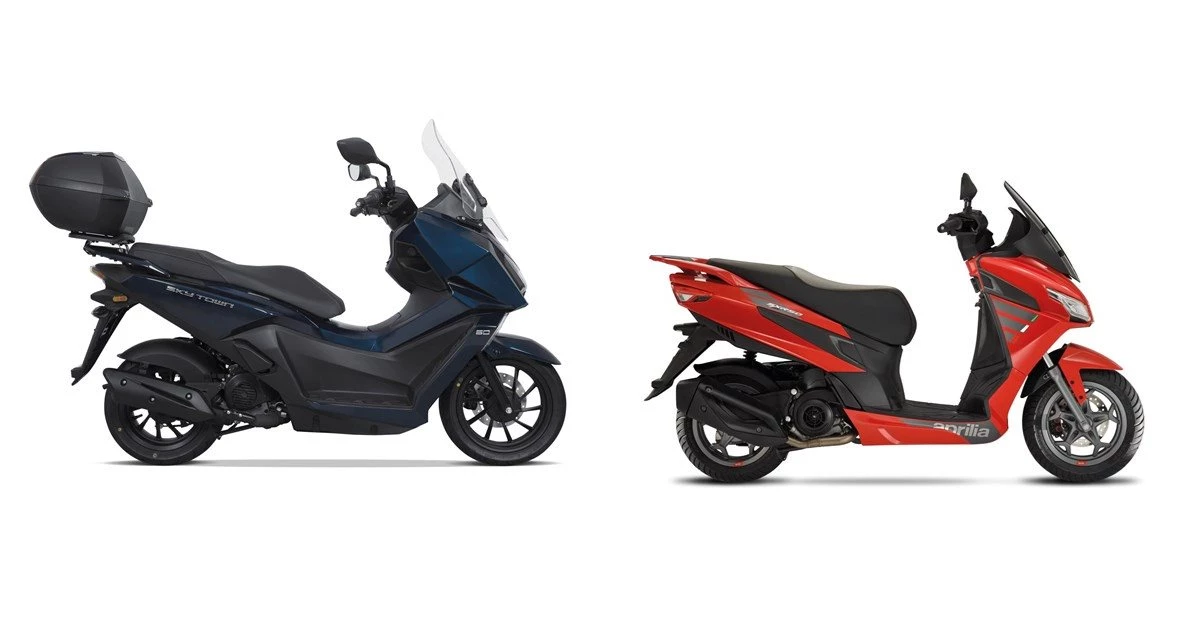 Kymco Sky Town 50i 2026 vs Aprilia SXR 50 2024