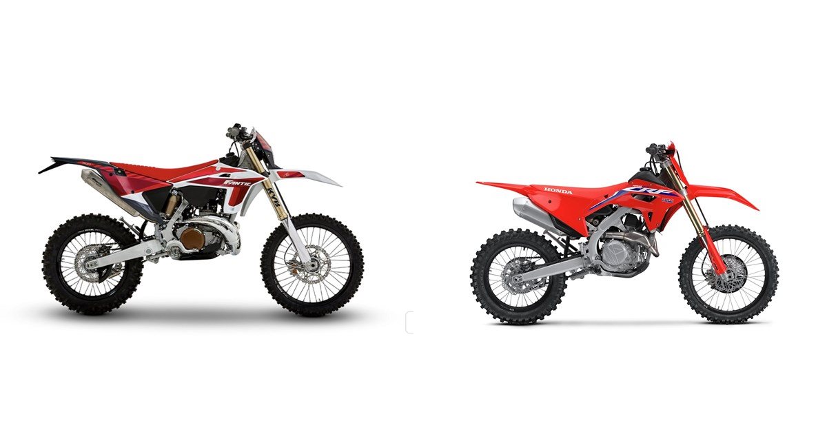 Comparaison des motos Fantic XE 300 2024 VS. Honda CRF 450 RX 2021