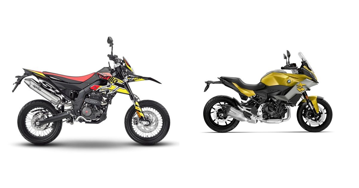 Motorrad Vergleich Aprilia SX 125 2022 vs. BMW F 900 XR 2020