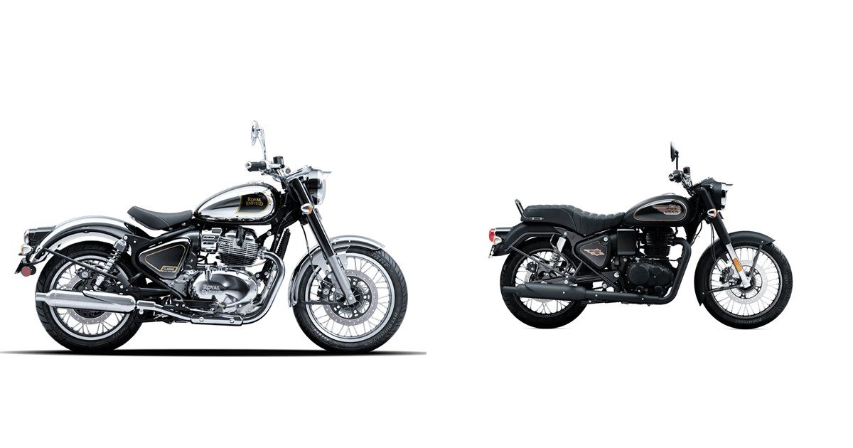 Motorrad Vergleich Royal Enfield Classic 650 2026 vs. Royal Enfield ...