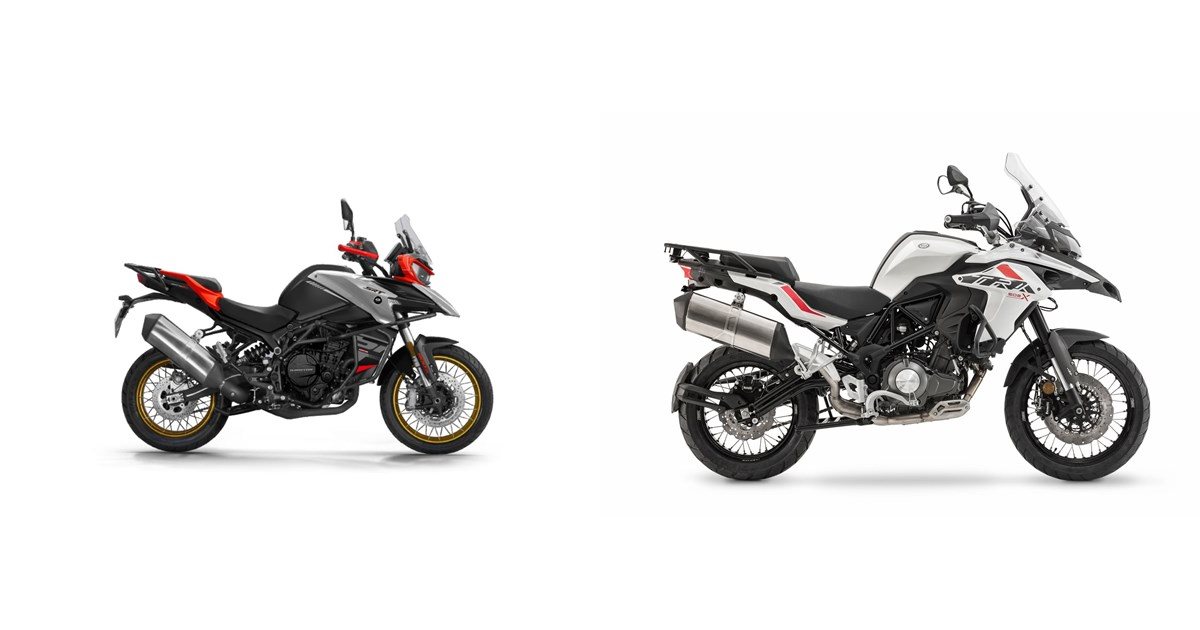 Motorrad Vergleich QJ Motor SRT 900 SX 2025 vs. Benelli TRK 502 X 2021
