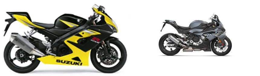 Motorrad Vergleich Suzuki GSX-R 1000 2006 vs. BMW S 1000 RR 2025
