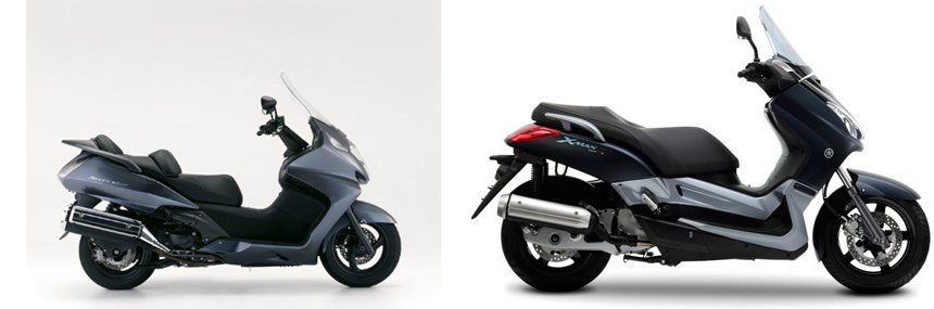 Motorrad Vergleich Honda FSS 400 Silver Wing 2008 vs. Yamaha XMAX 125 2009