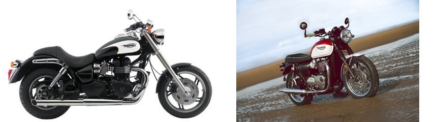 Triumph Speedmaster 2009 vs Triumph Bonneville T120 Bud Ekins Special ...