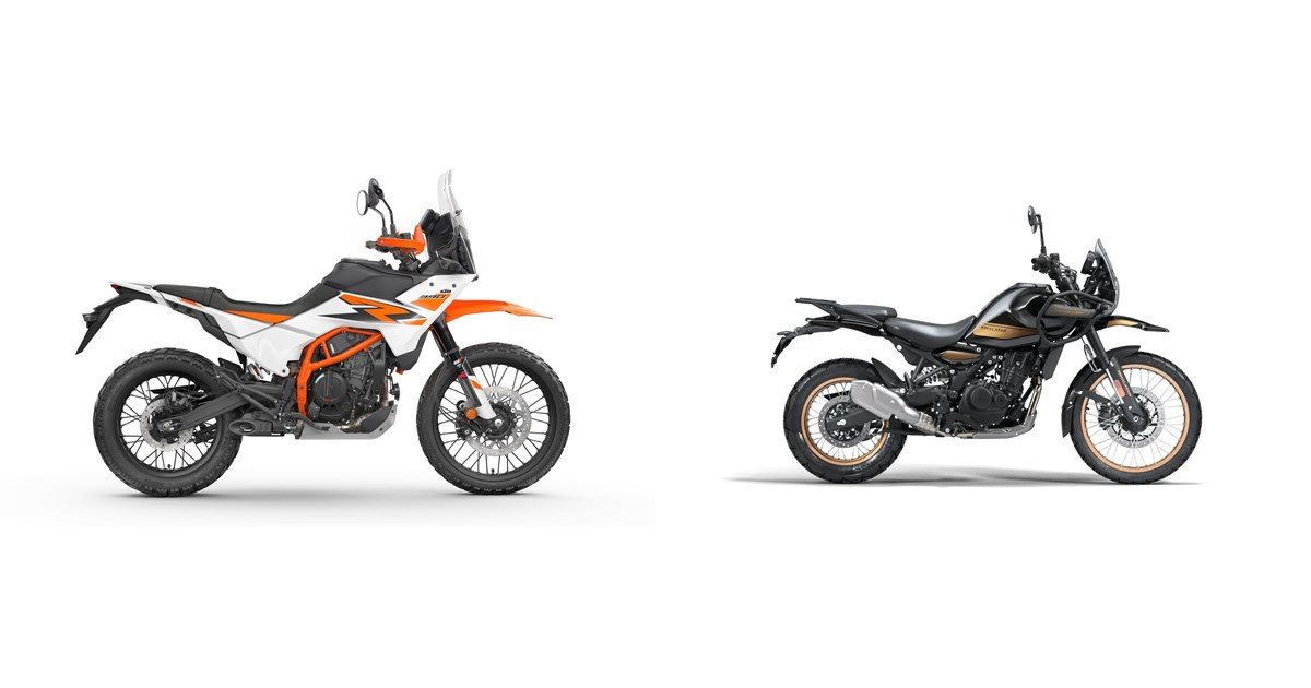 Motorrad Vergleich KTM 390 Adventure R 2026 vs. Royal Enfield Himalayan ...