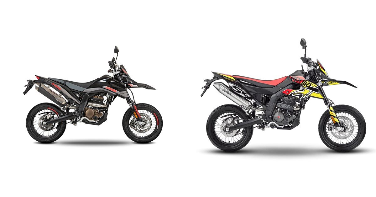 Motorrad Vergleich Malaguti XSM 125 Supermoto 2025 vs. Aprilia SX 125 2022