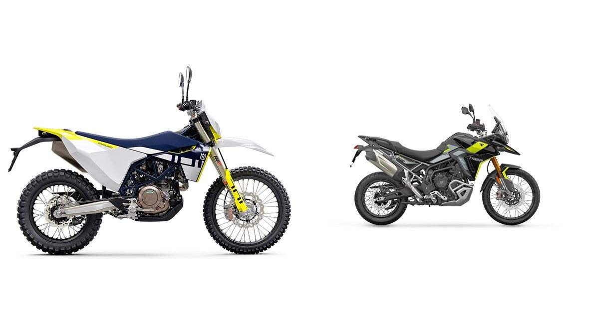 Motorrad Vergleich Husqvarna 701 Enduro 2024 vs. Triumph Tiger 900 ...