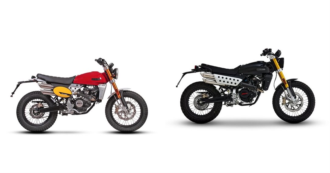 Motorrad Vergleich Fantic Caballero Scrambler 125 2024 vs. Fantic Caballero Scrambler 125 2026