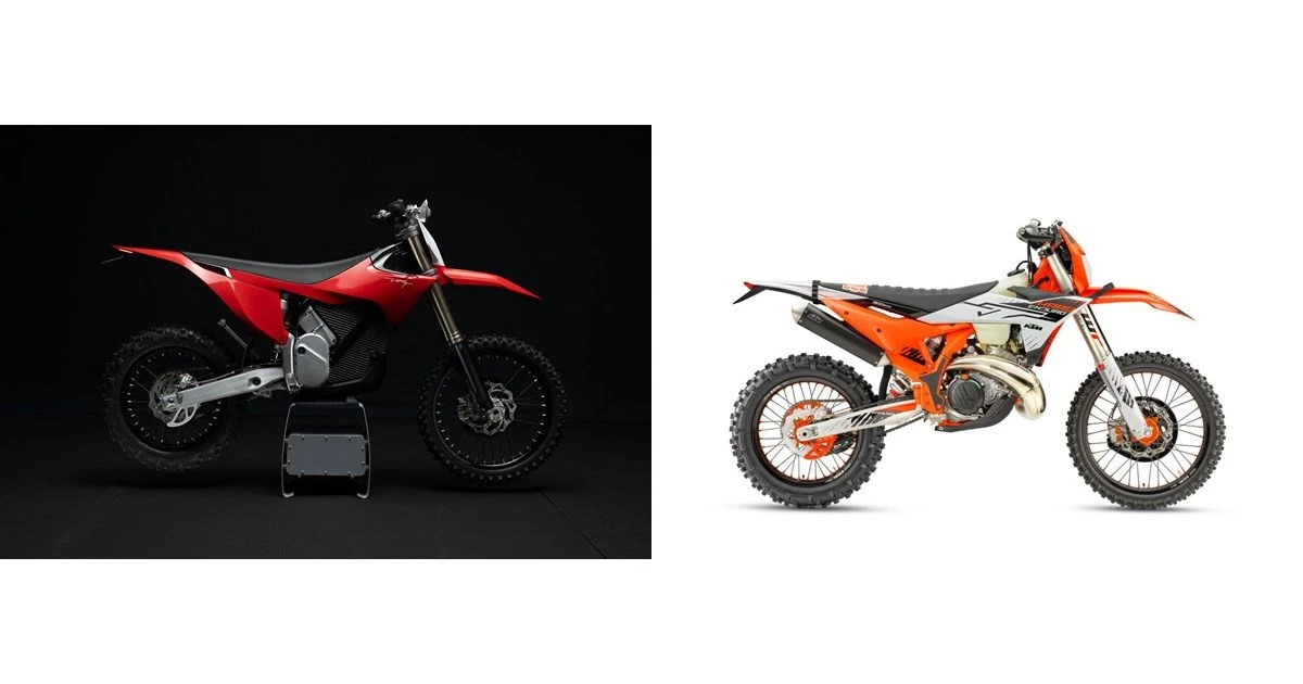 Motorrad Vergleich Stark Future Varg EX 2025 vs. KTM 300 EXC HARDENDURO ...