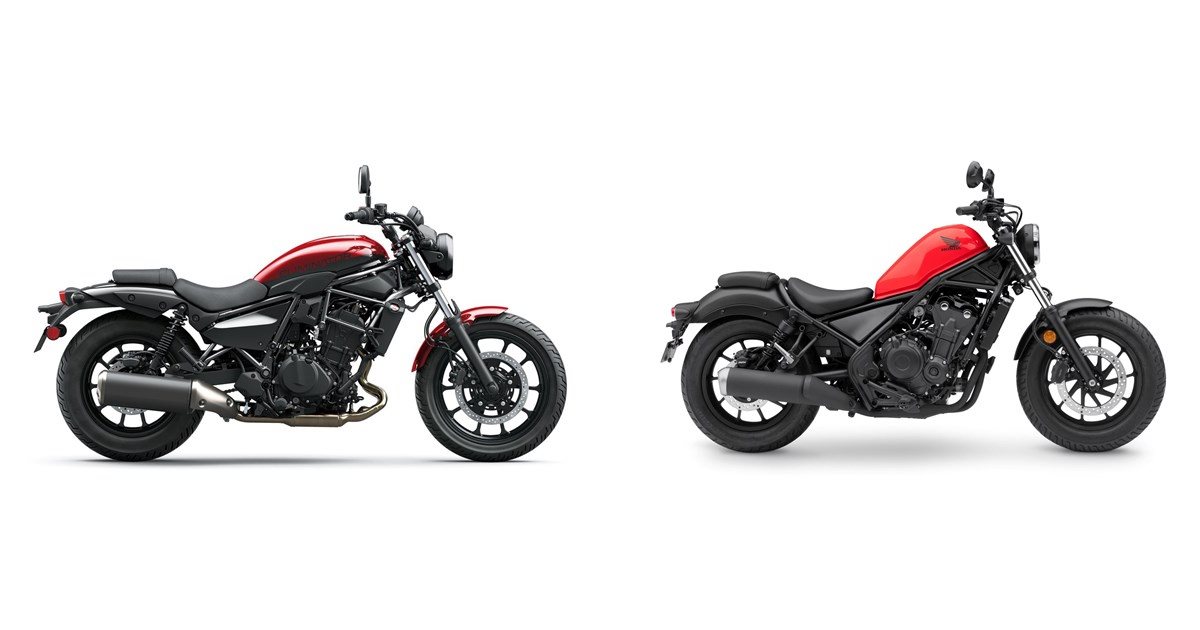 Kawasaki Eliminator 500 SE 2026 vs Honda CMX500 Rebel 2020
