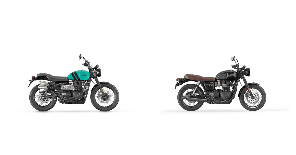 Triumph Scrambler 900 2025 vs Triumph Bonneville T120 Black 2025
