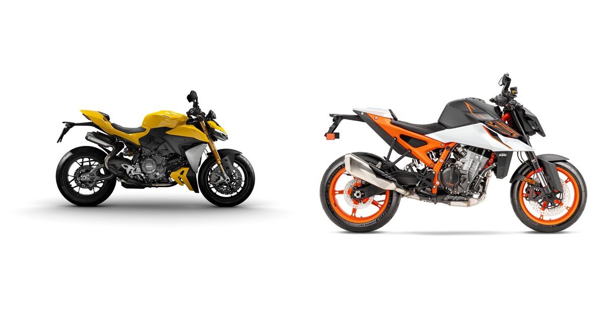 Ducati Streetfighter V2 S 2026 vs KTM 990 Duke R 2026