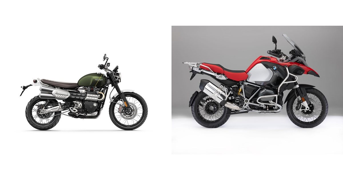 Triumph Scrambler 1200 XC 2020 vs BMW R 1200 GS Adventure 2018