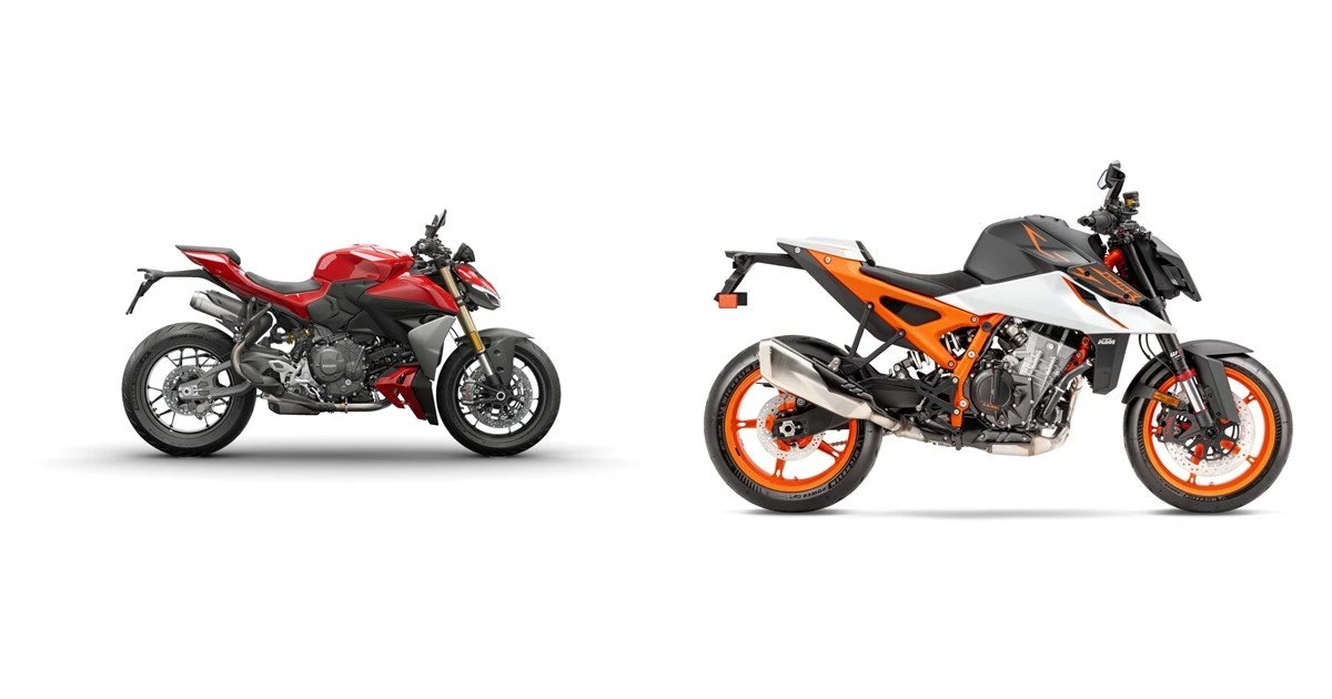 Ducati Streetfighter V2 2026 vs KTM 990 Duke R 2026