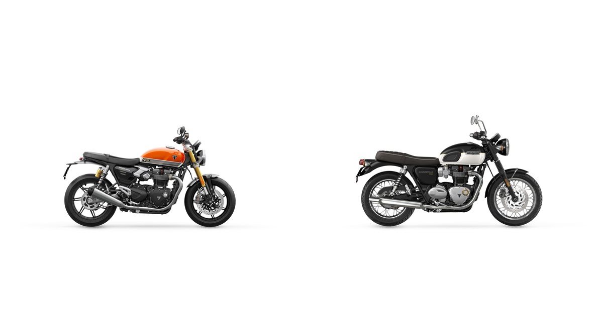 Motorrad Vergleich Triumph Speed Twin 1200 RS 2025 vs. Triumph ...