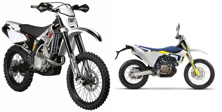 Motorrad Vergleich GASGAS EC 450 F Racing 2009 vs. Husqvarna 701 Enduro ...