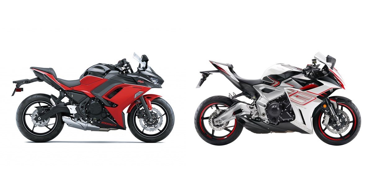Kawasaki Ninja 650 40th Anniversary 2024 vs Zontes 703-RR 2025